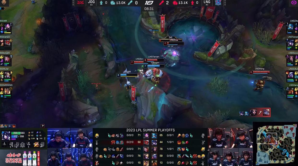 LPL夏季賽：JDG怪味BP險些翻車 學聖兩場MVP仍難助LNG掀翻大王 - 資訊咖