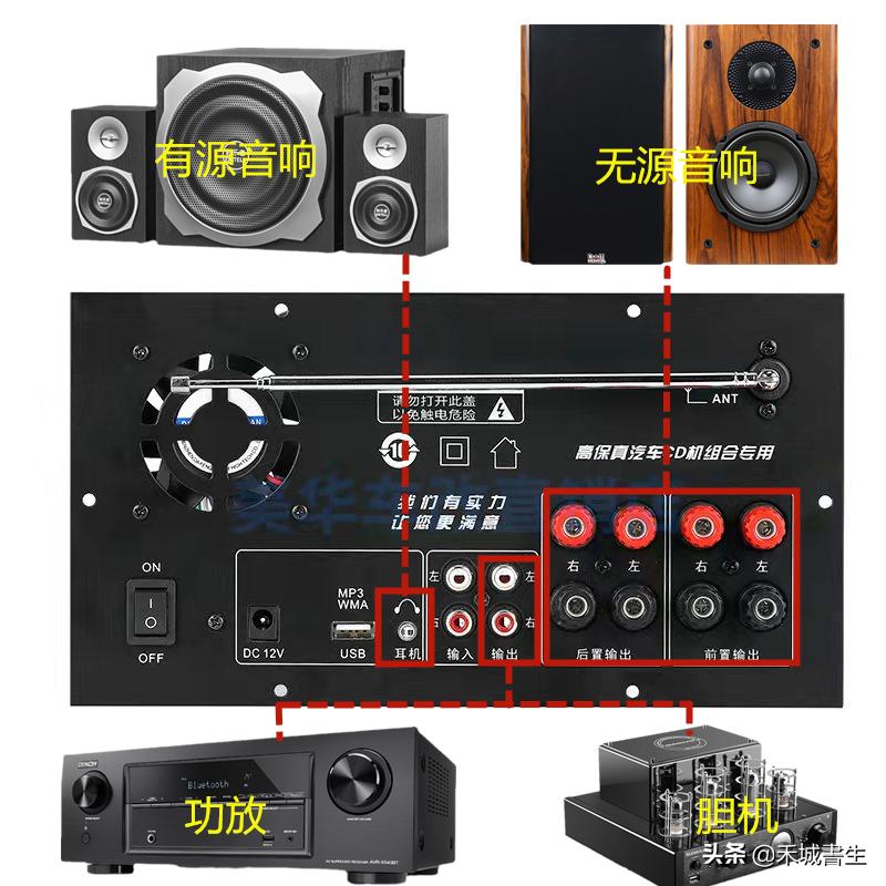Idle car radio DIY home audio, simple and easy to use, the effect is ...