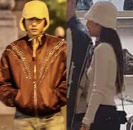 Jennie and Kim Taehyung were photographed on a date in Paris, the ...