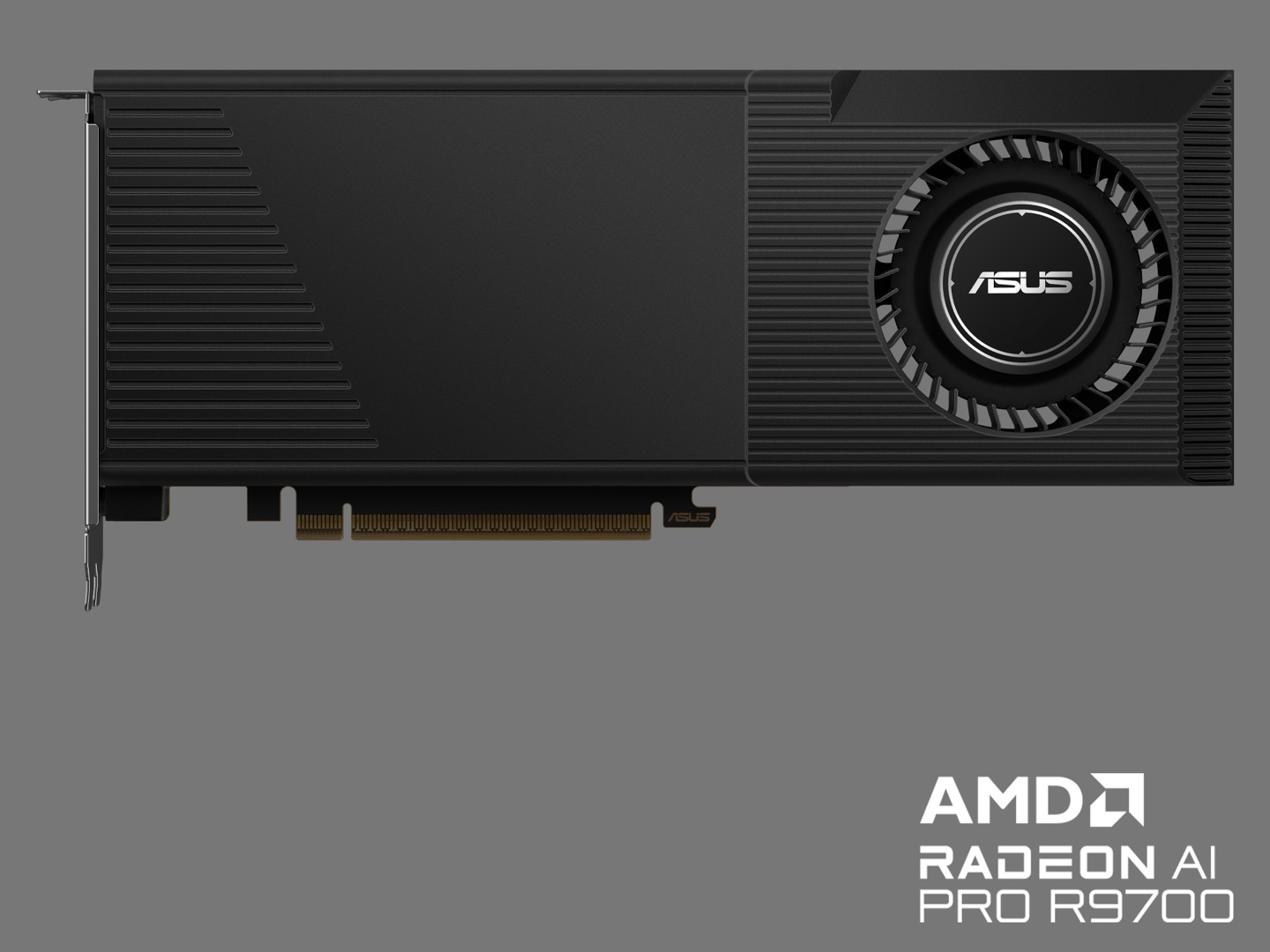 ASUS's first graphics card with fan cooling, Turbo Radeon AI PRO R9700 ...