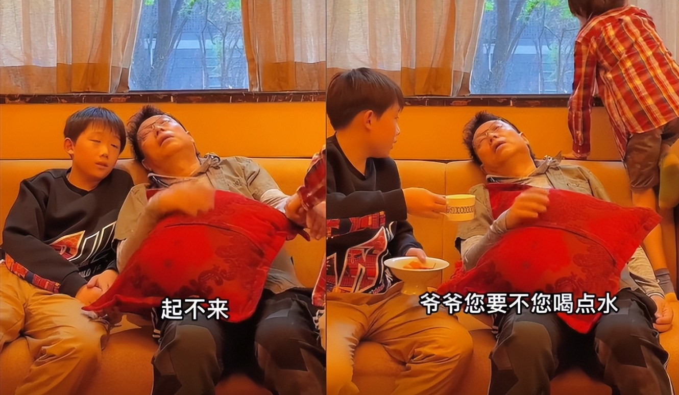 CCTV Wang Weinian celebrated his grandson's birthday, hugged his ...