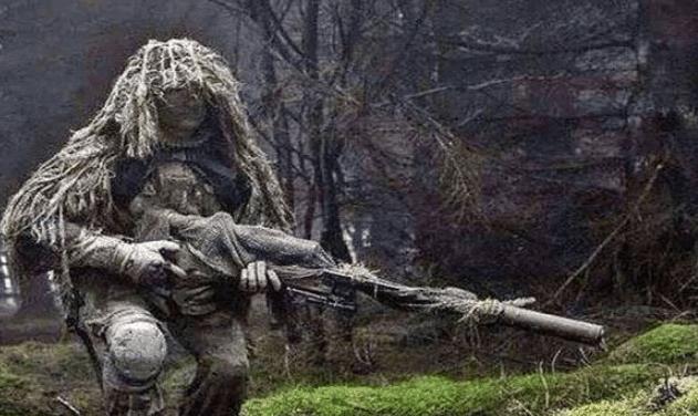 Why do snipers wrap their sniper rifles with rag strips of cloth when ...