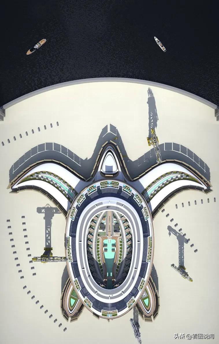 The world's largest floating city: a turtle-shaped floating city that ...