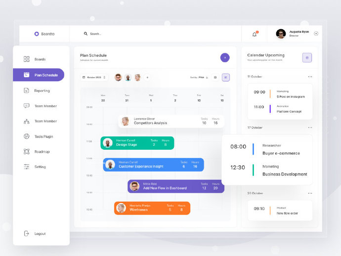 UI inspiration Appreciation Time management masters also need interface ...