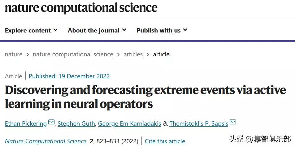 Nat. Comput. Sci.: A Machine Learning Algorithm for Predicting ...