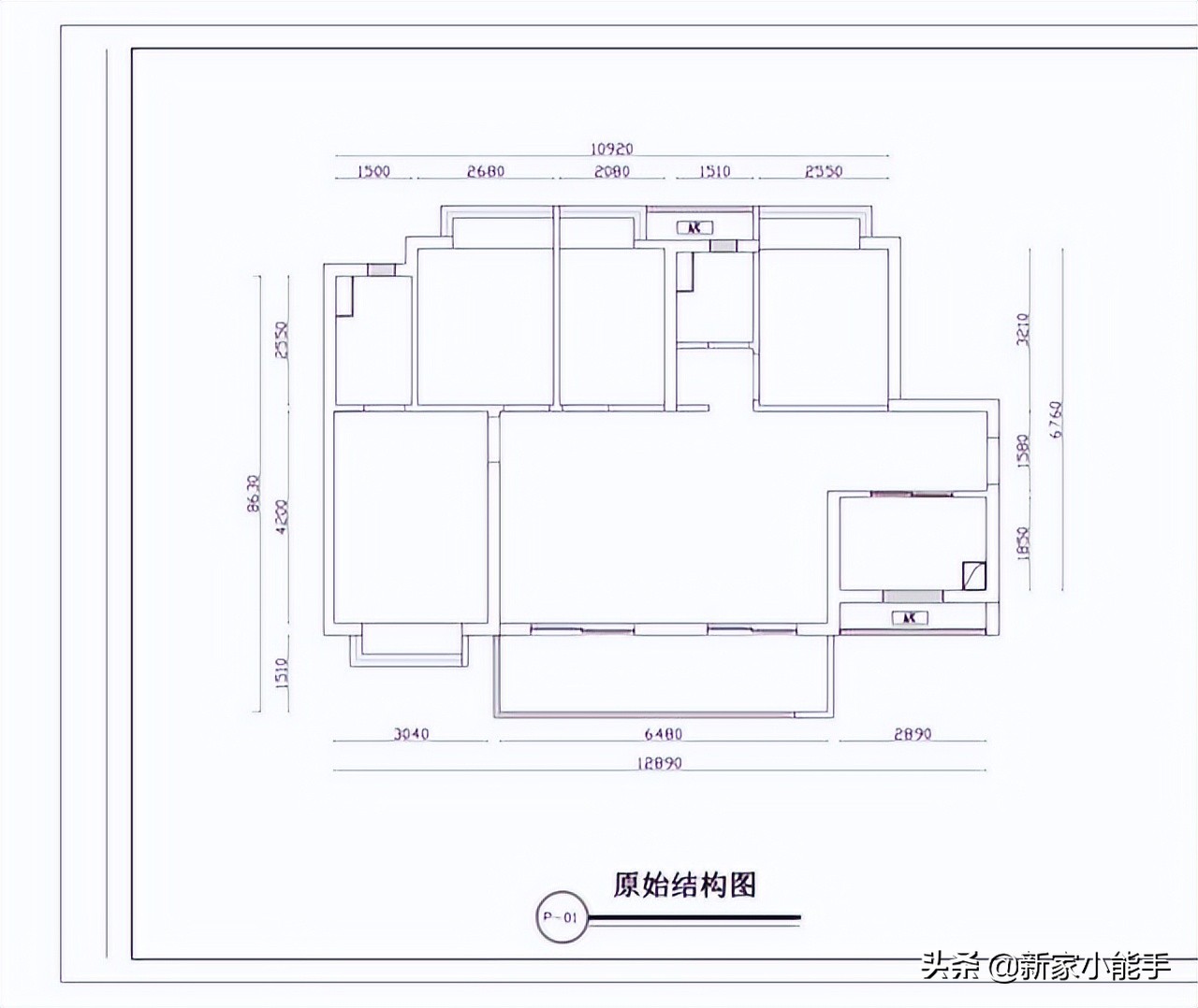 The 117-square-meter four-bedroom, abandoning a room and changing it to ...