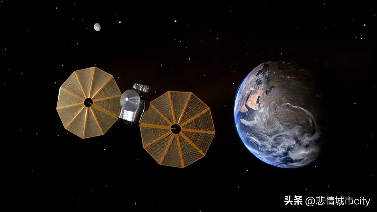 At a distance of 350 kilometers, the spacecraft that flew back from ...