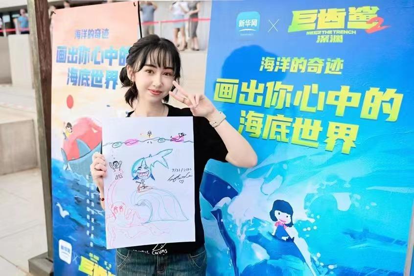 "The Meg 2: The Abyss" Wu Jing grilled octopus for the audience and the ...