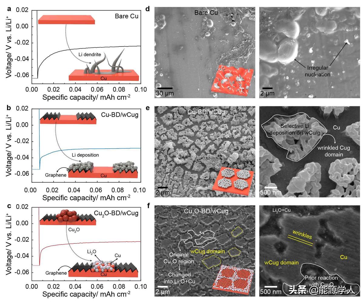 Cu2O boundary modulates lithophilicity of Cu substrates for ...