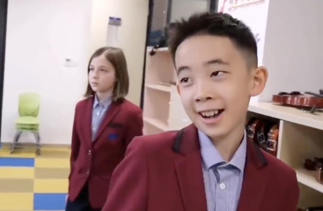 Jasper acts as a campus tour guide to shoot a promotional video. He can ...