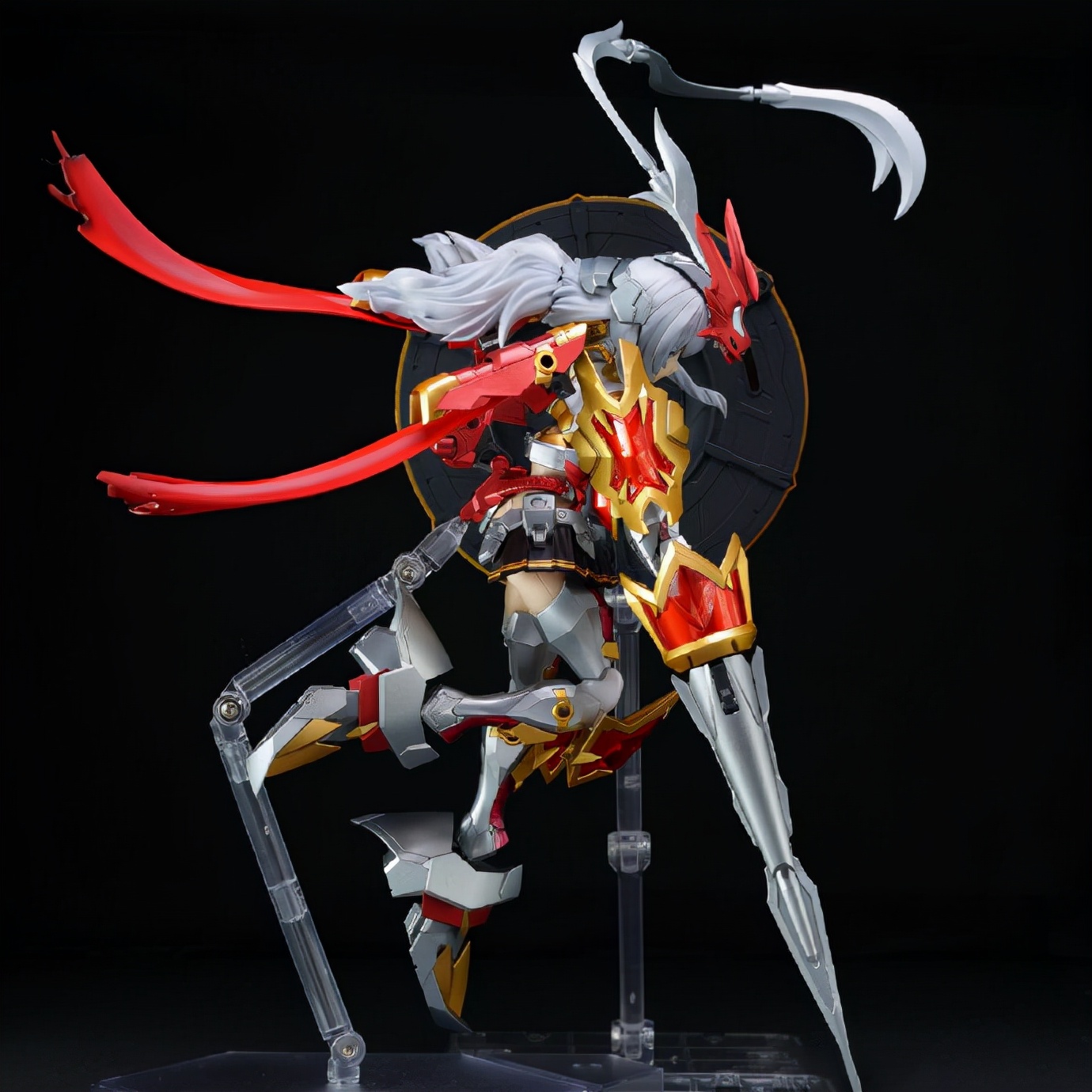 "Digimon" red lotus riding beast model transformation red lotus knight ...