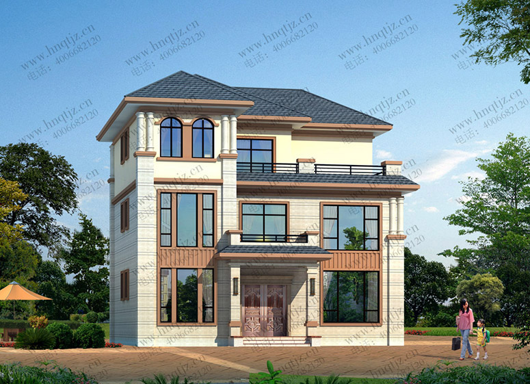 Luxurious three-story self-built rural villa, covering an area of 135 ...