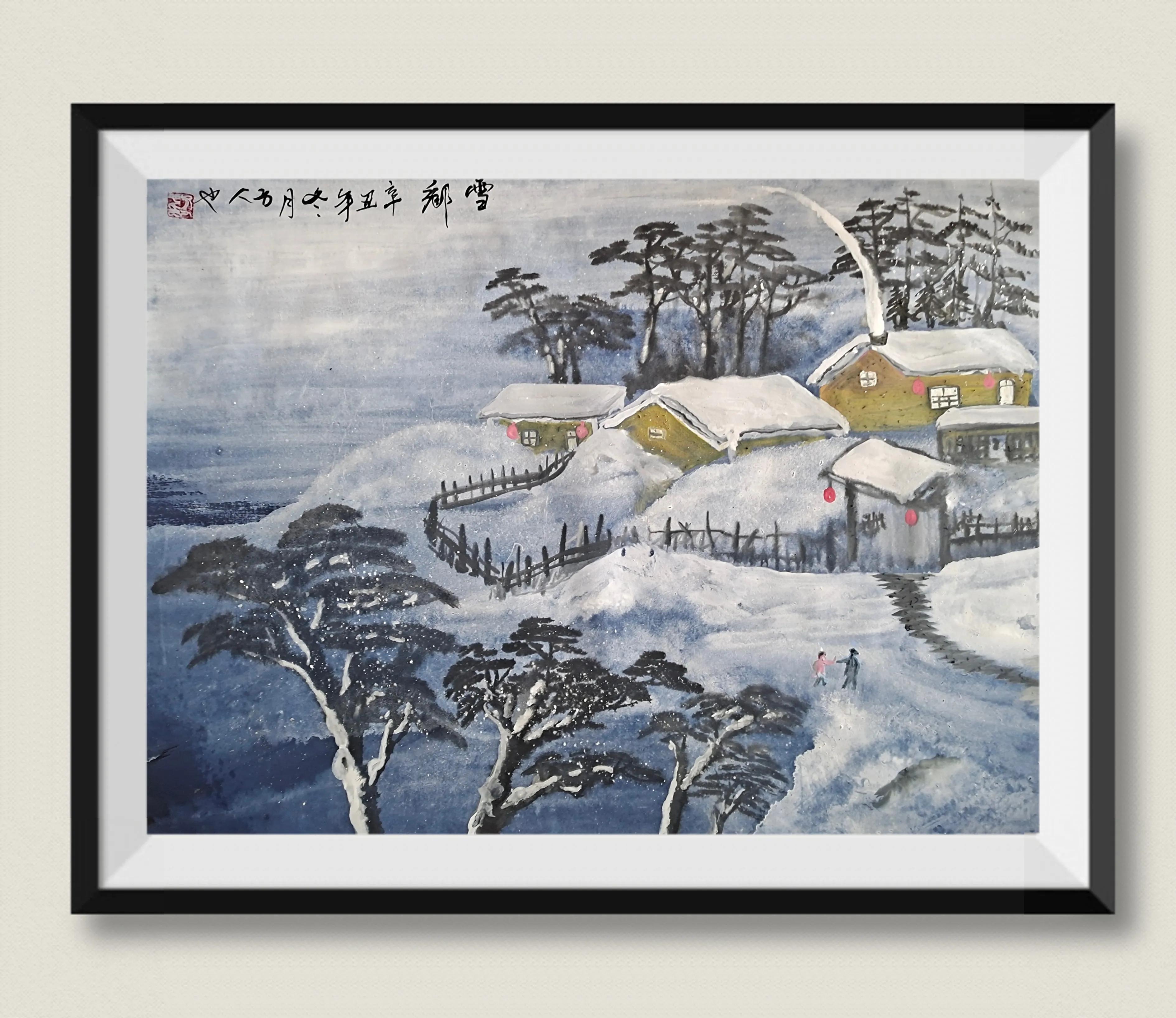 Fang Renye: As the first person to paint Chinese painting on colored ...