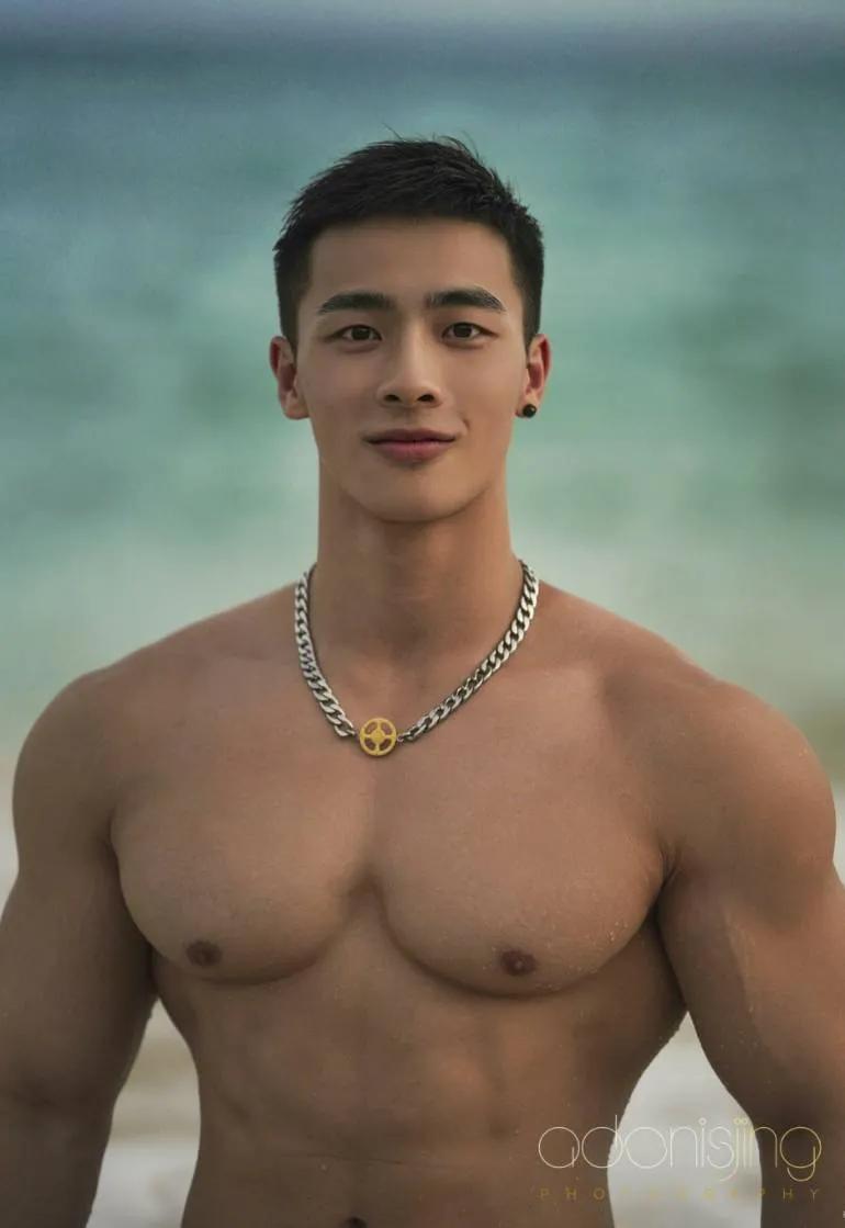 Personal photo of famous Asian male model Peng Guo - iNEWS