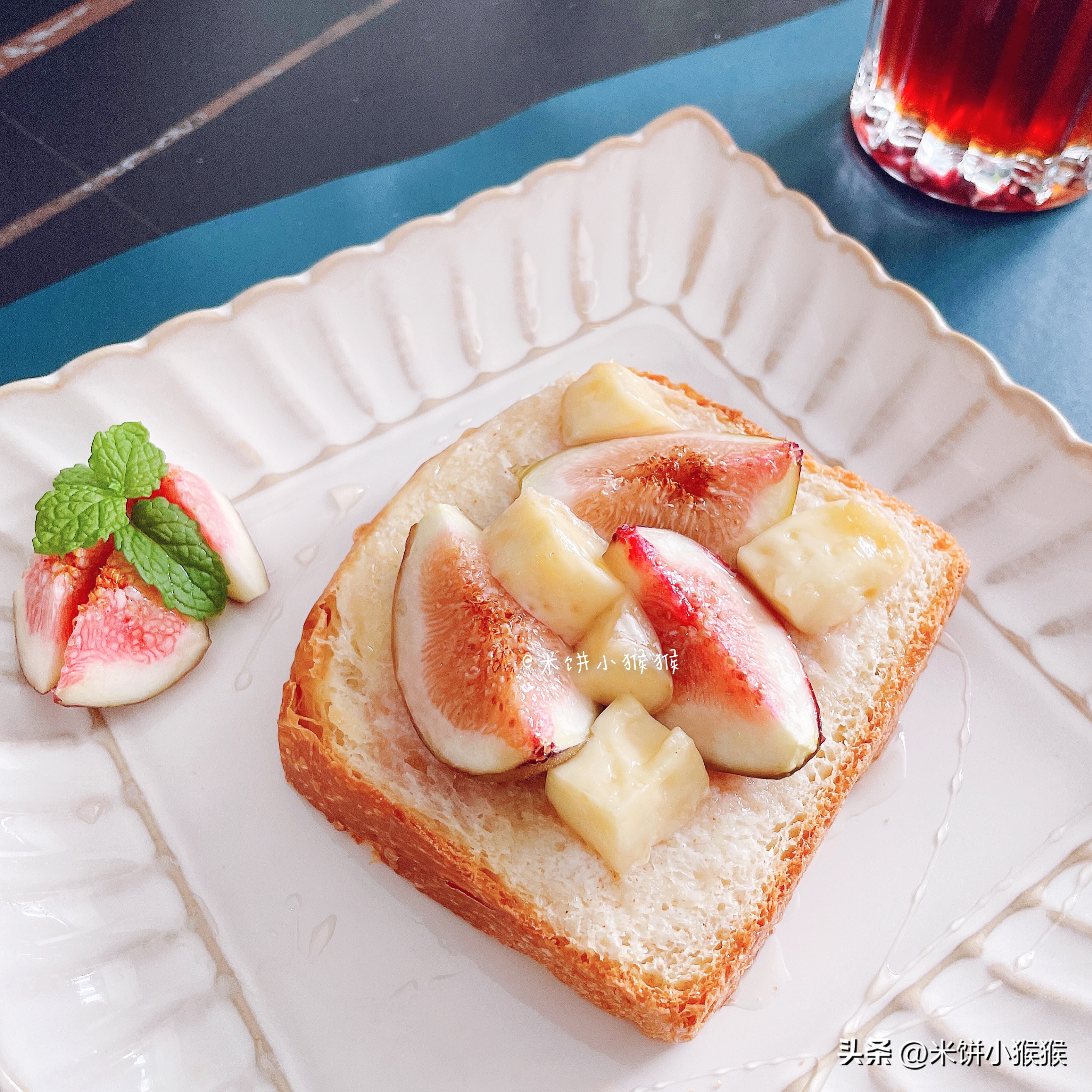 The beautiful "fig cheese toast", delicious and easy to use - iNEWS