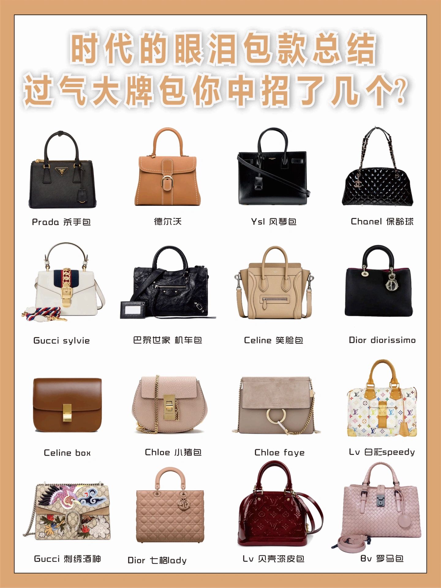 How many of these "outdated" big-name bags do you have? - iMedia