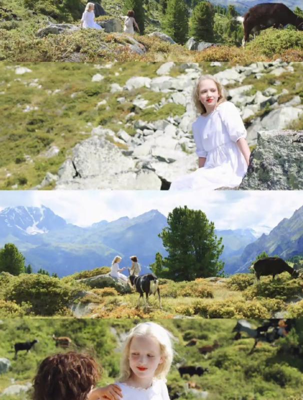 Introduction to the main characters of the movie "Heidi and Grandpa ...