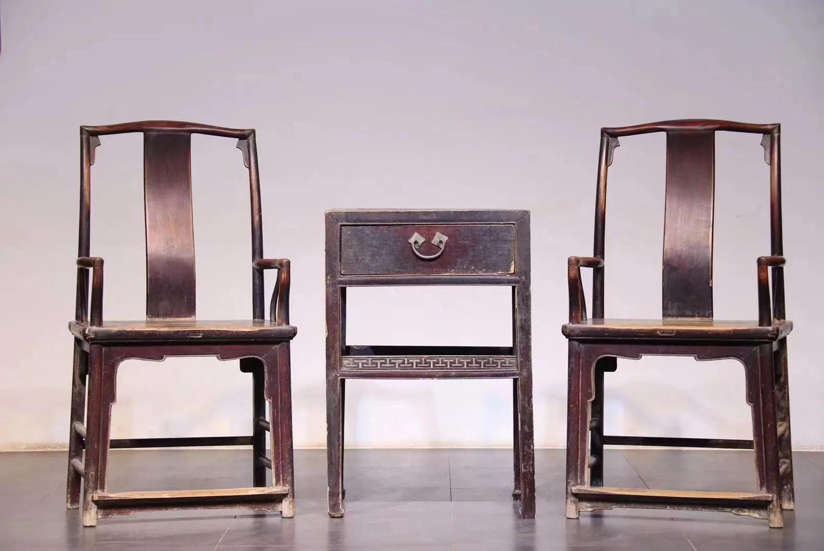 Official hat chair, meticulous workmanship, simple and elegant.Rare set ...