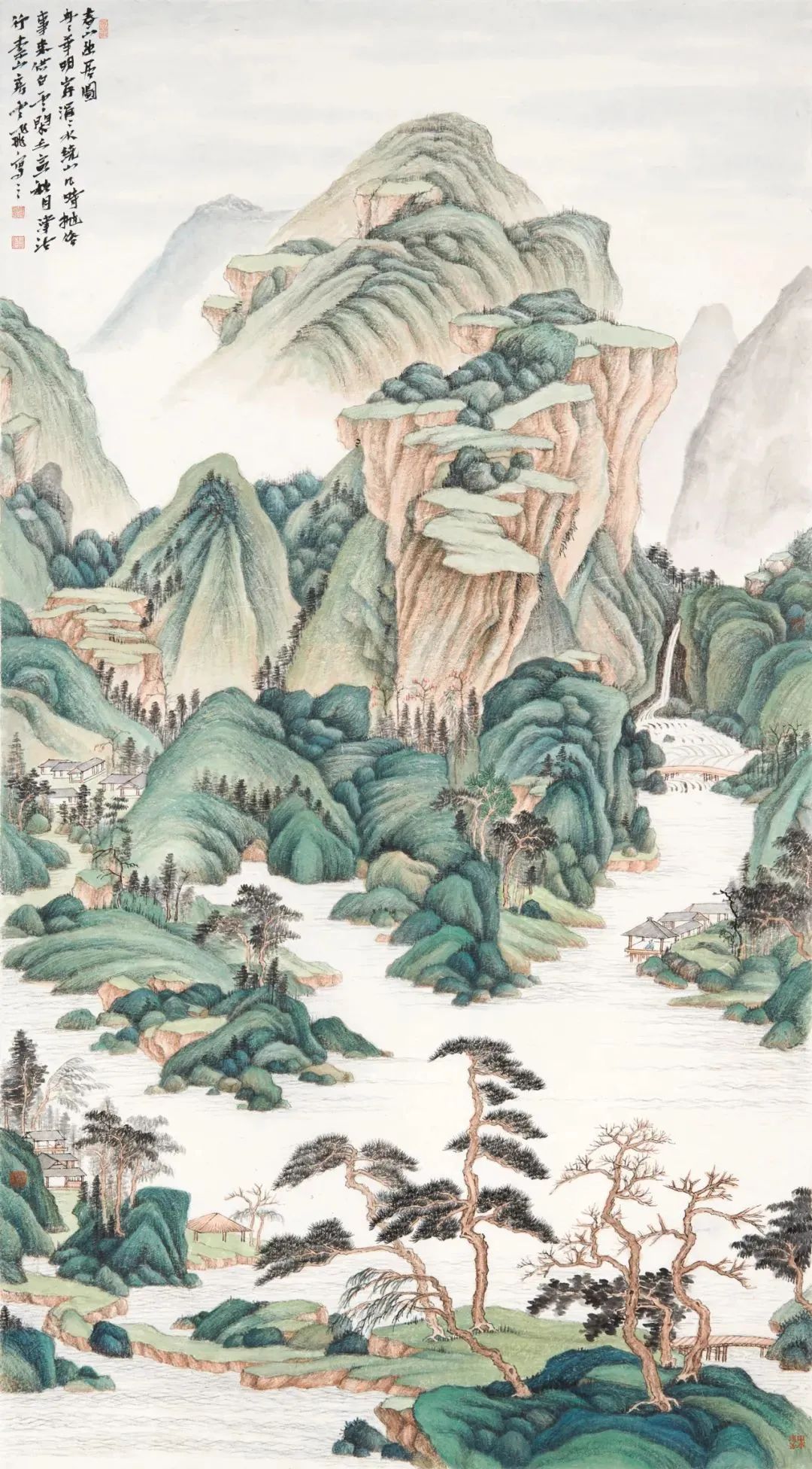 Wei Yunfei, a painter born in the 70s, contemporary green landscape ...