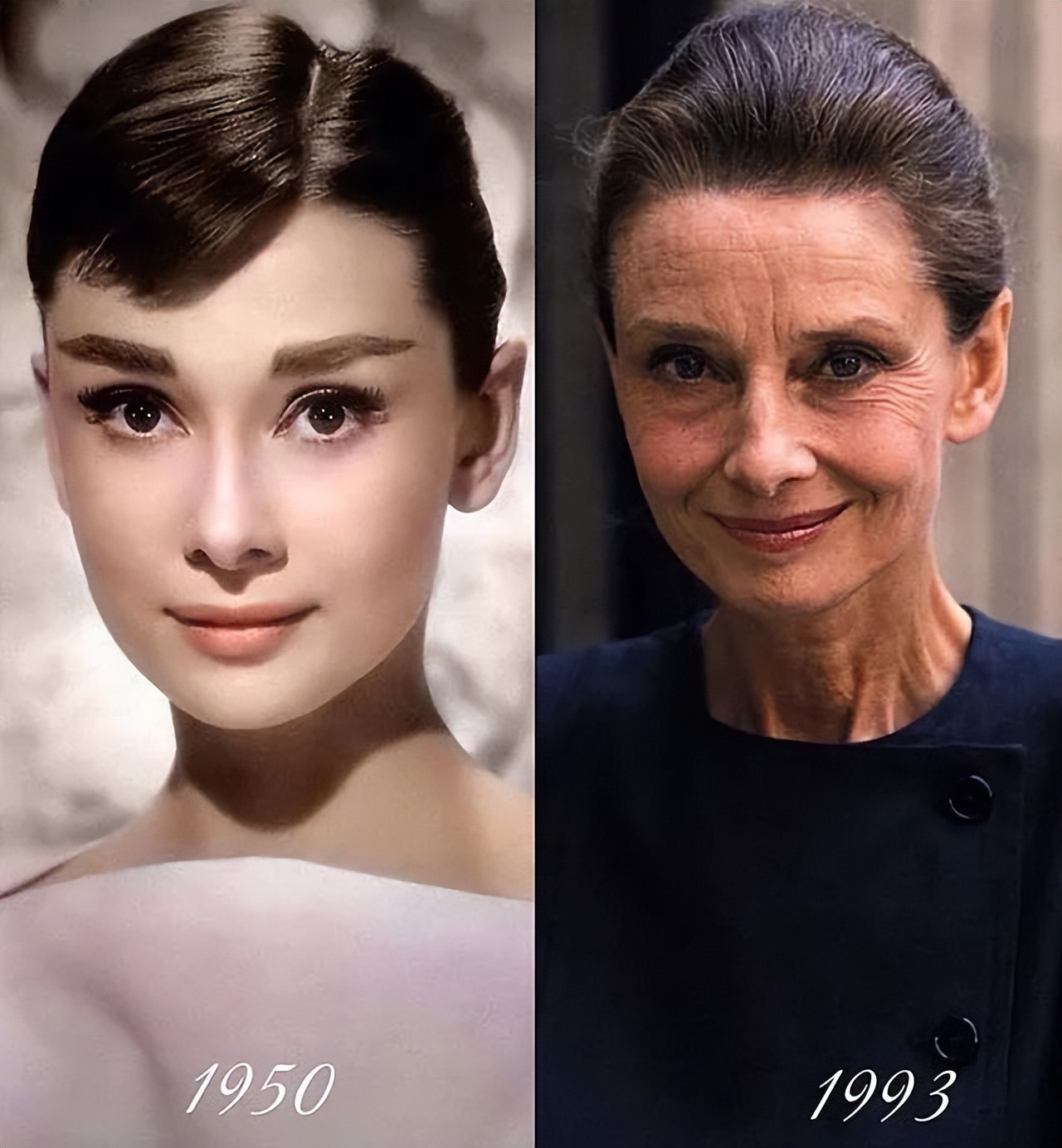 Hepburn in his later years: dry and thin, but his eyes are bright and ...