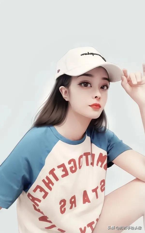 Change your avatar, super beautiful, super good-looking girl hand ...