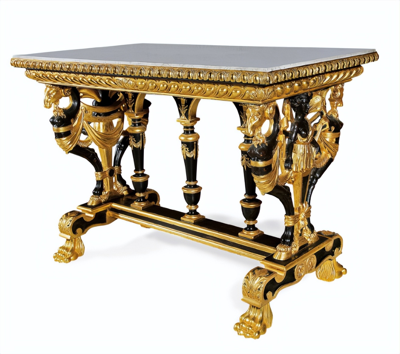 What was the production time and style of the table during the Kingdom ...