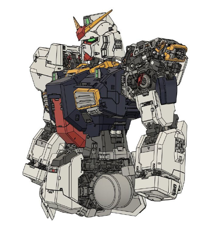 Increase the structure of the back spine, Mark Rabbit Gundam design - iNEWS