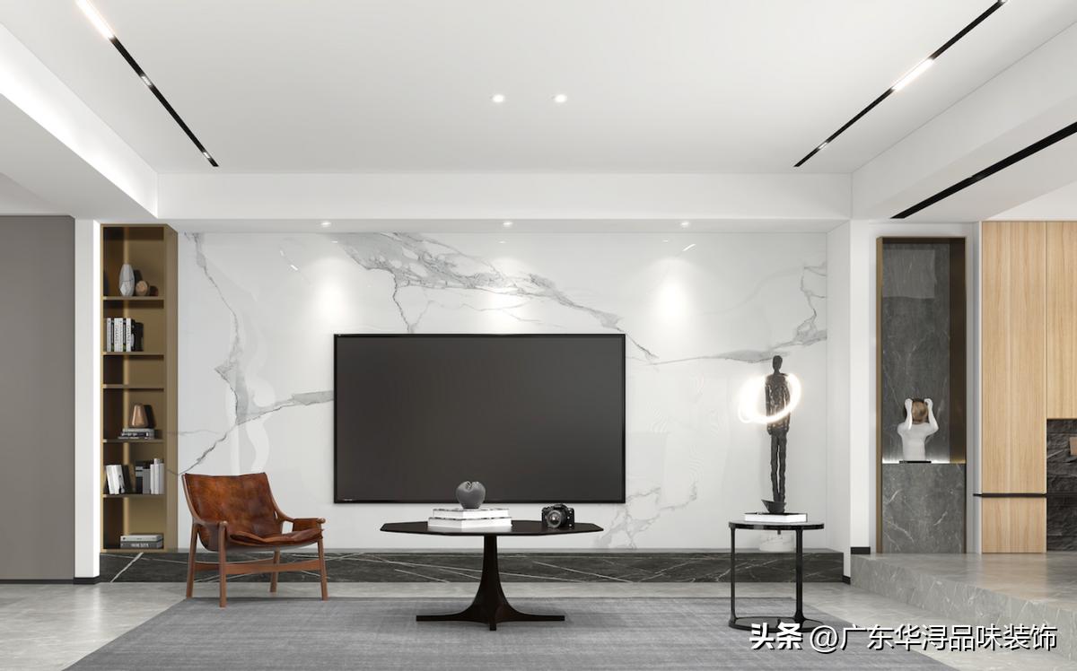 380 square meters of modern minimalist style, with a beveled loft ...