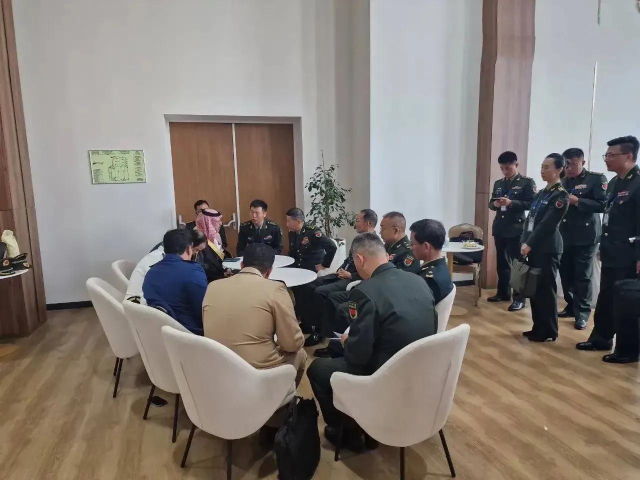 During the meeting with the Saudi Defense Minister, Li Shangfu and ...