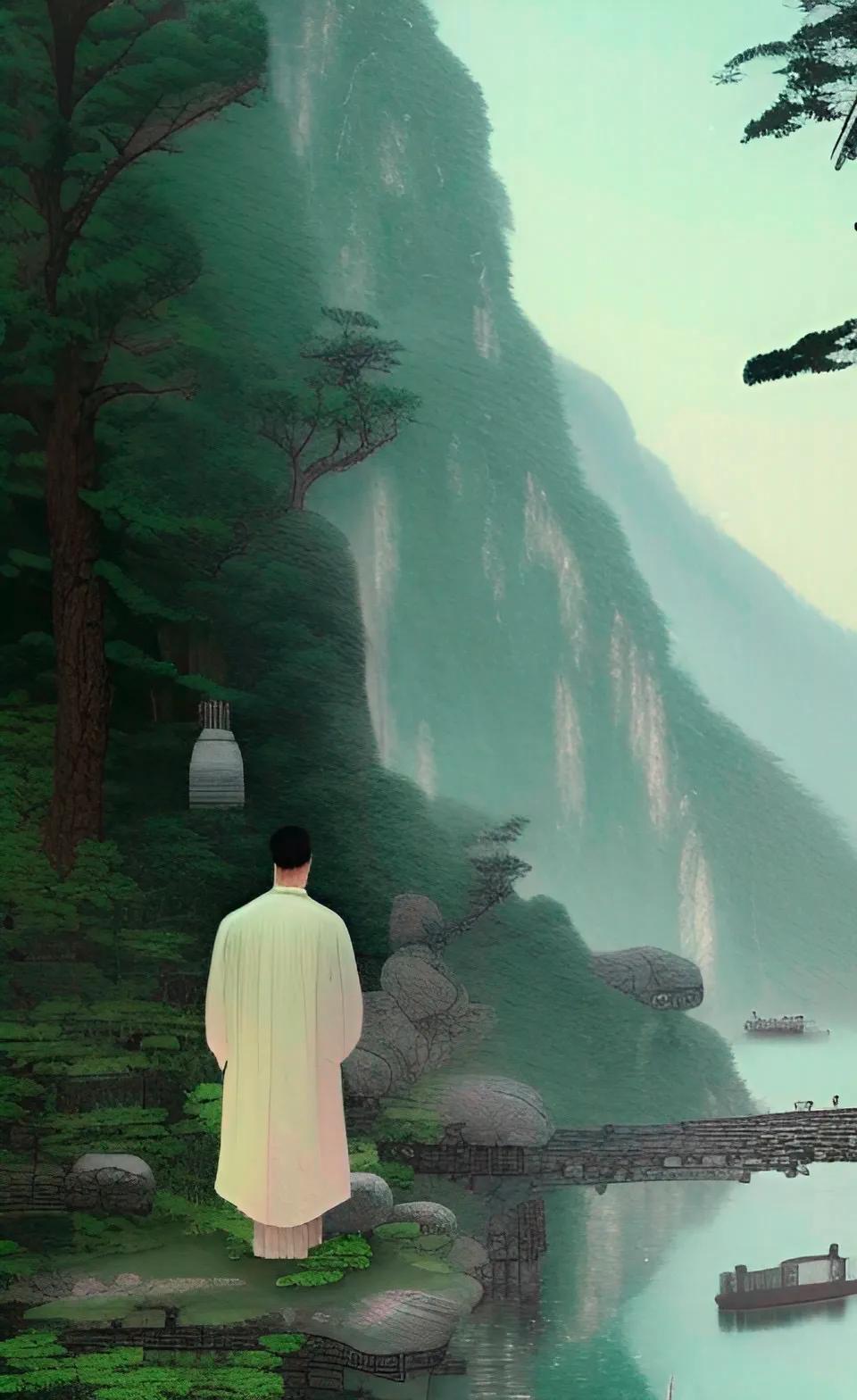 Taiping Guangji's Bai Jiao, an official of the Tang Dynasty who was on ...