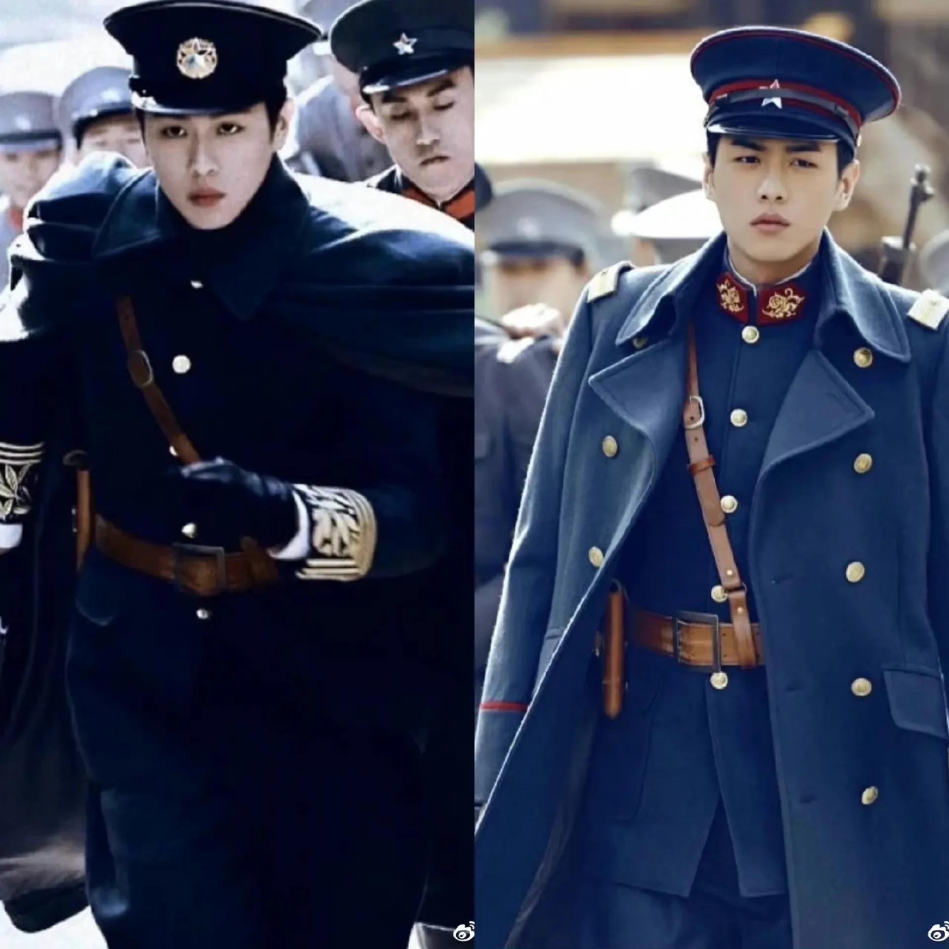 The military uniforms of William Chan, Zhong Hanliang, Zhu Yilong and ...