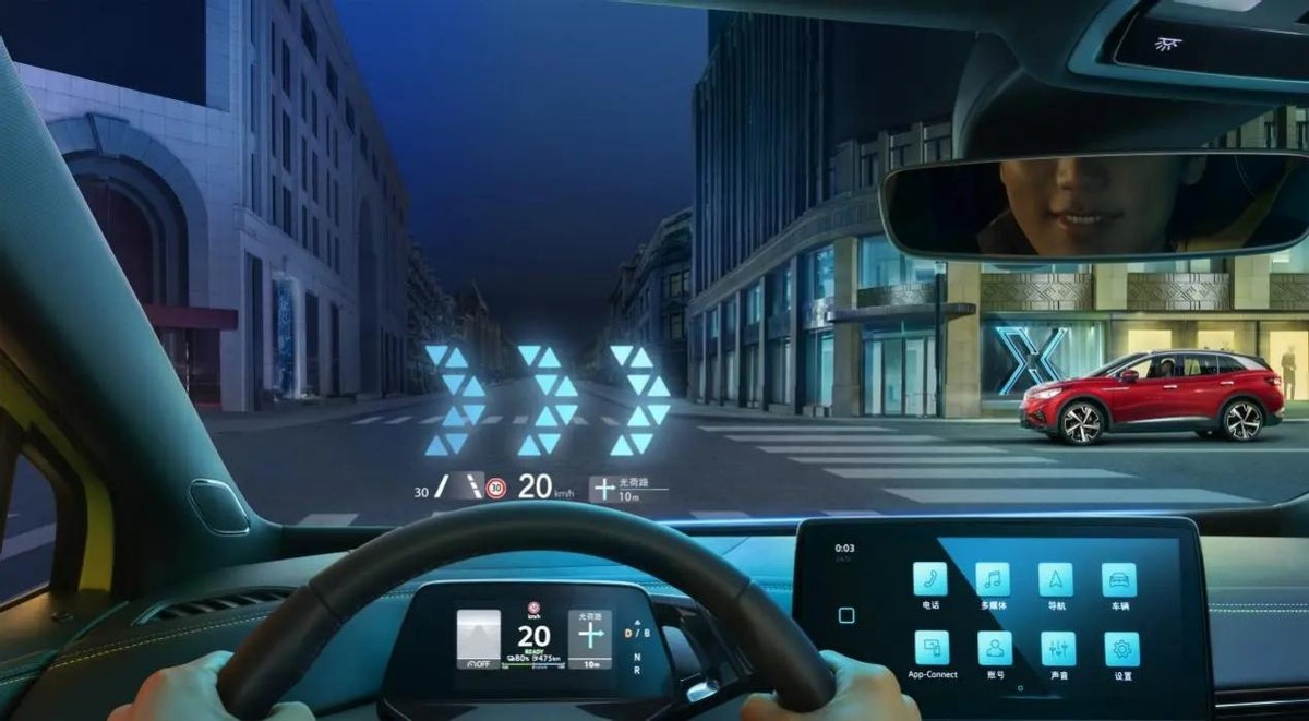 Suspension combination dual screen + AR-HUD, id4x is full of security ...