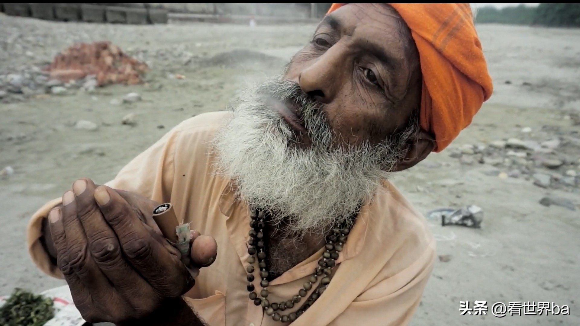 Indian ascetic monk: head into the soil, standing on one leg without ...