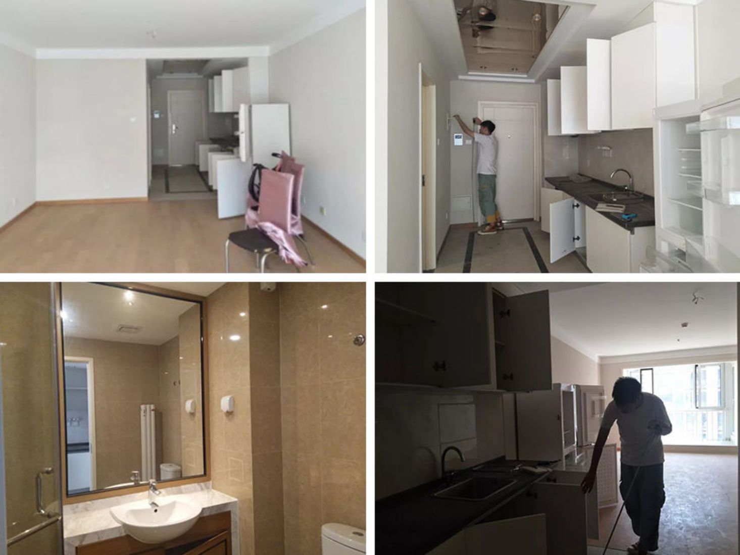 The designer renovated a small home of 45 square meters by himself. The ...