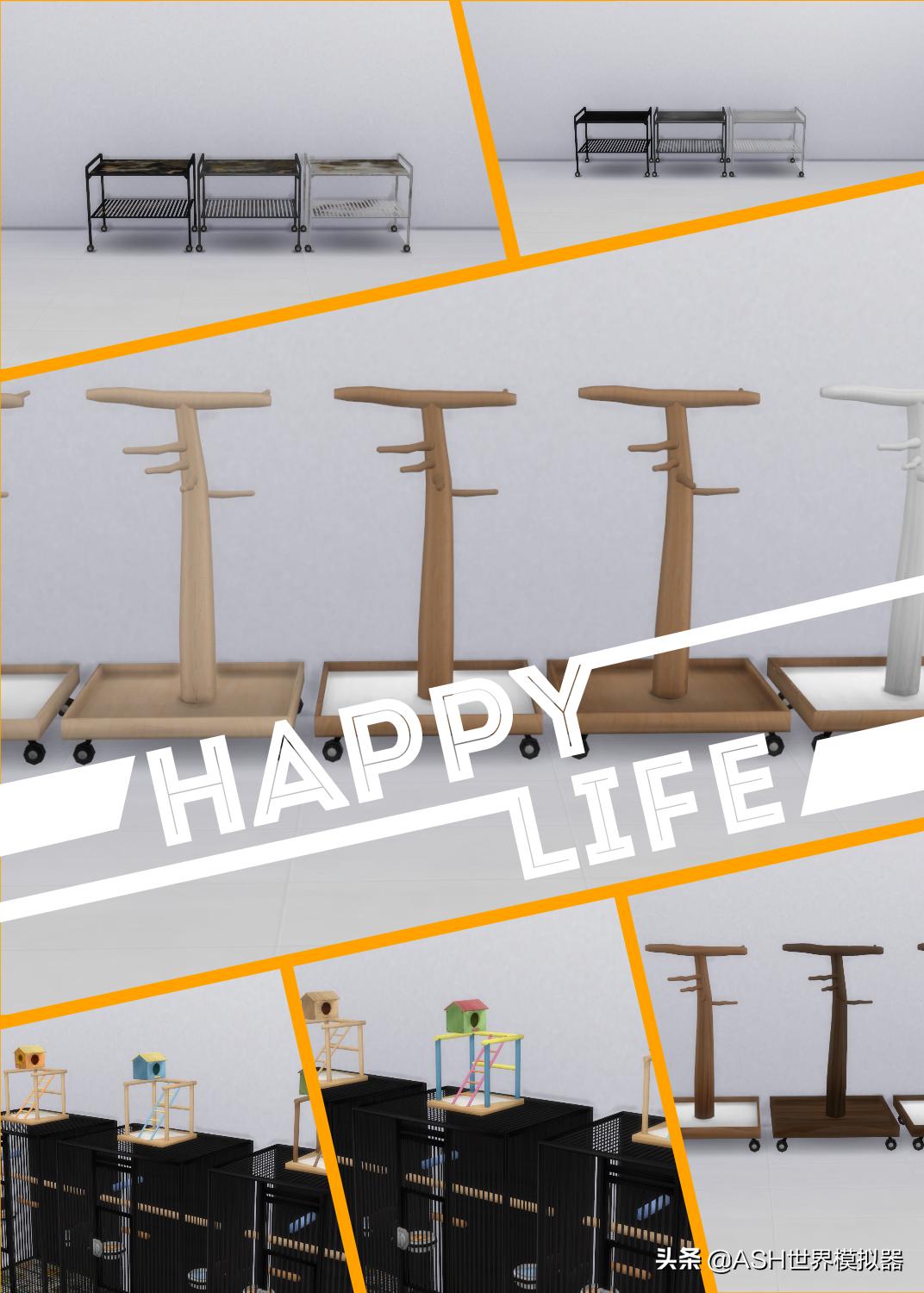 The Sims 4. Third Party CC Pack (Parrot Staff. Bird Pet Kit / Parrot ...