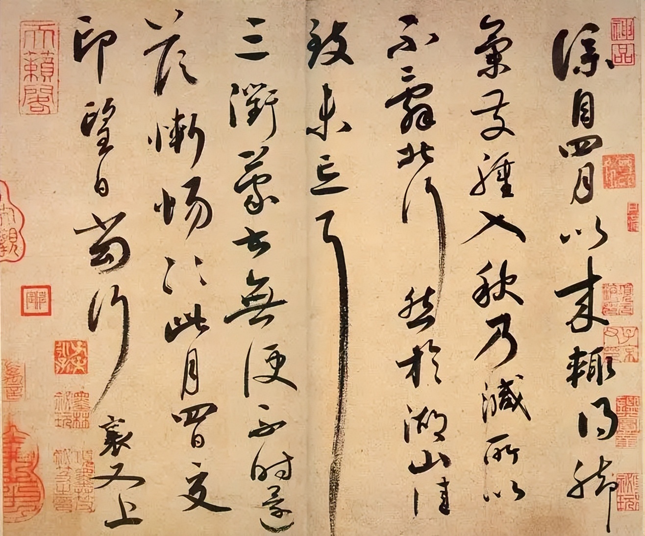 Su Huangmi, Cai Song's four calligraphy, Cai Xiang's works are the most ...
