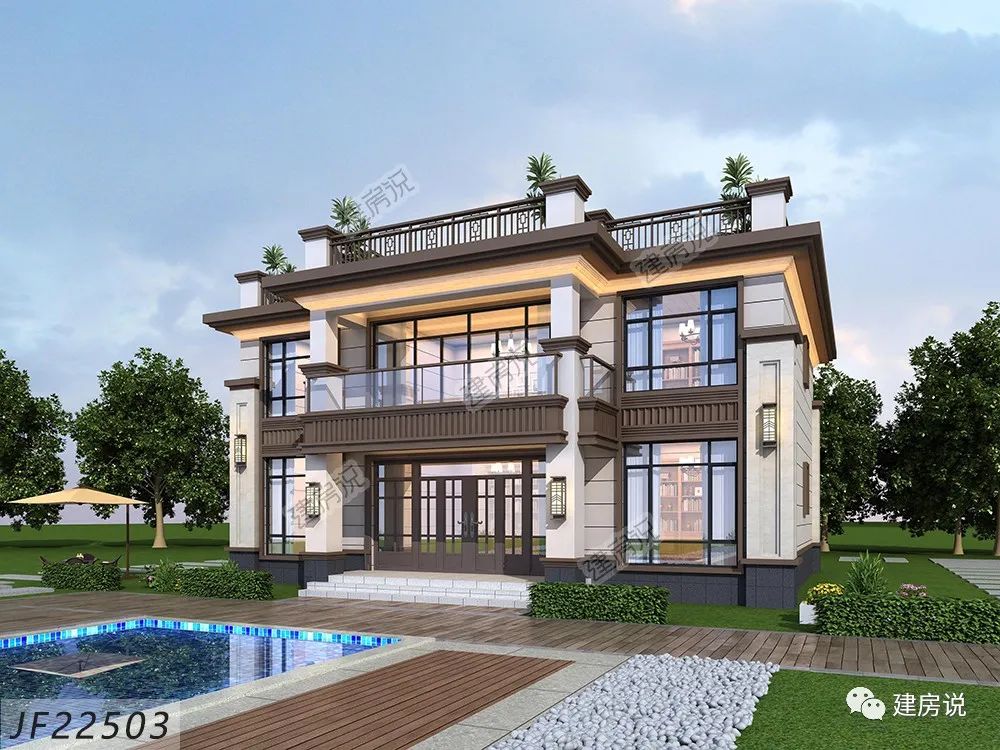 For this new Chinese-style villa, it starts with the appearance, falls ...