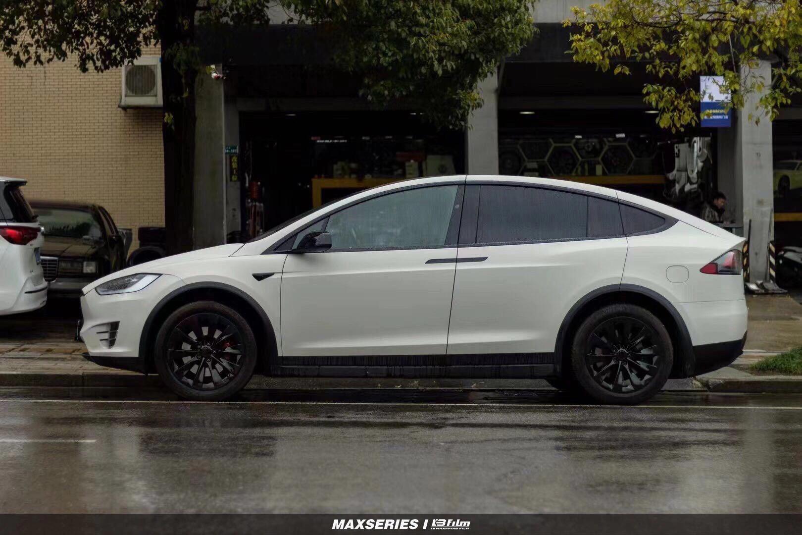 Tesla LB color change film matte rice coffee gray, low-key and gentle ...