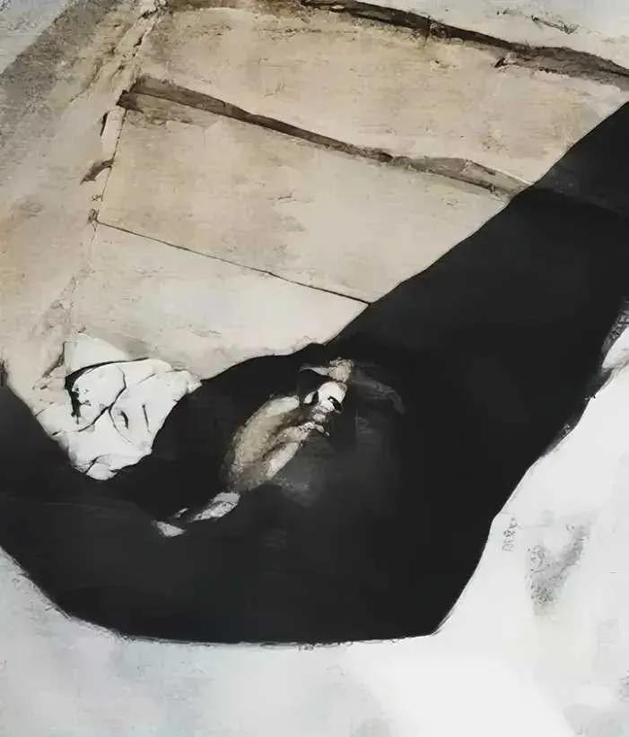 In 1947, the photo of Zhang Lingfu when he was buried, a good coffin ...
