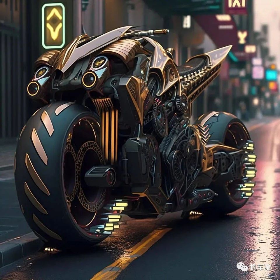Welcome to the fantasy world Who can not love such a sci-fi motorcycle ...