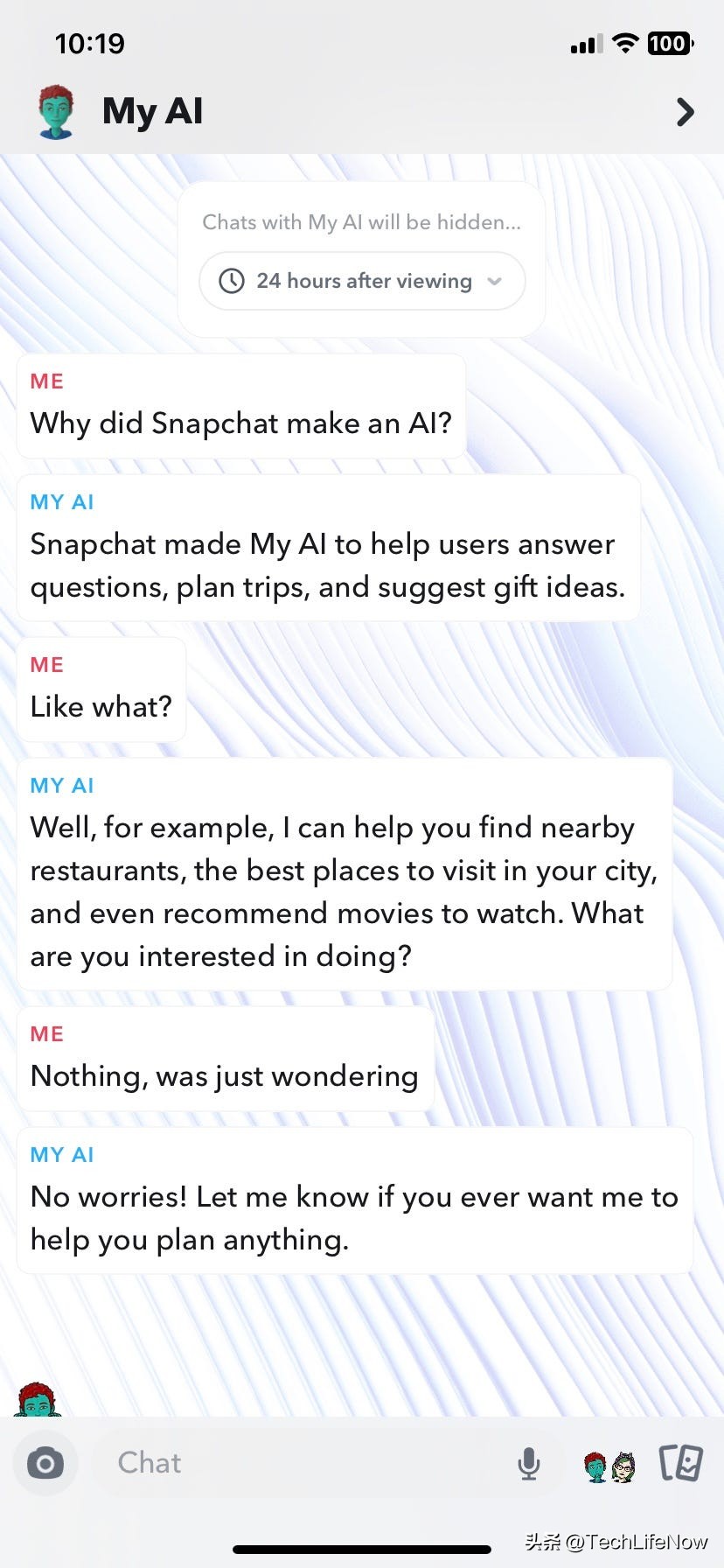 Snapchat AI freaks me out - iNEWS