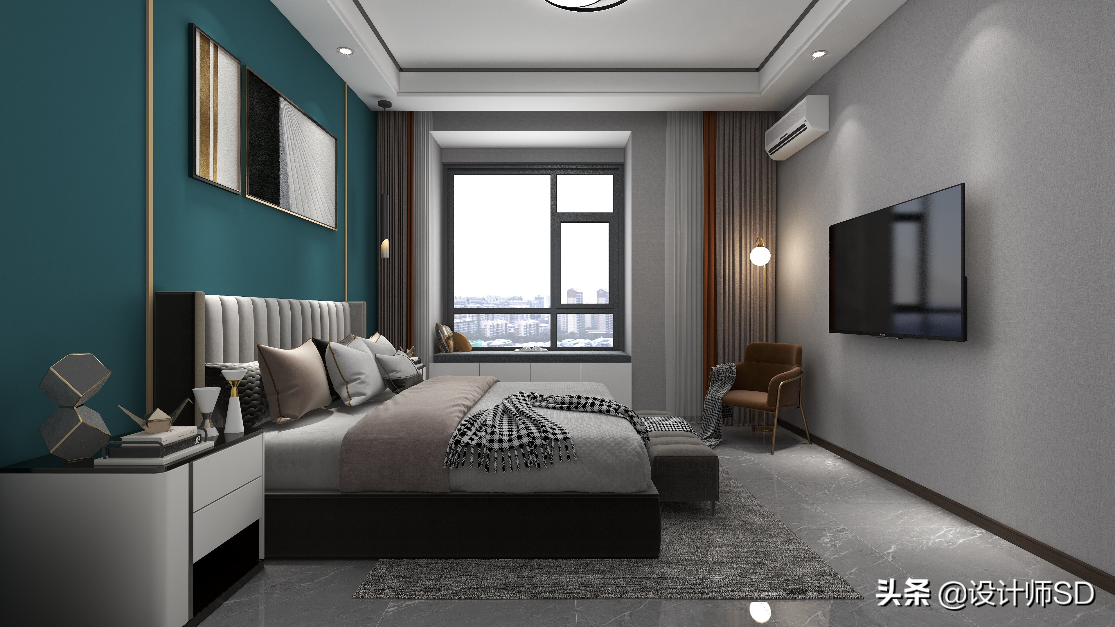 Her house is 116 square meters, the whole house is simple, elegant and ...