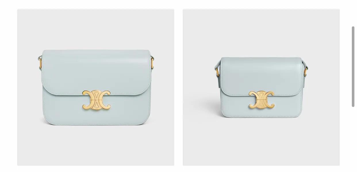 CELINE 2023 Spring/Summer Collection Bags: Mirror Silver & Soft Blue ...