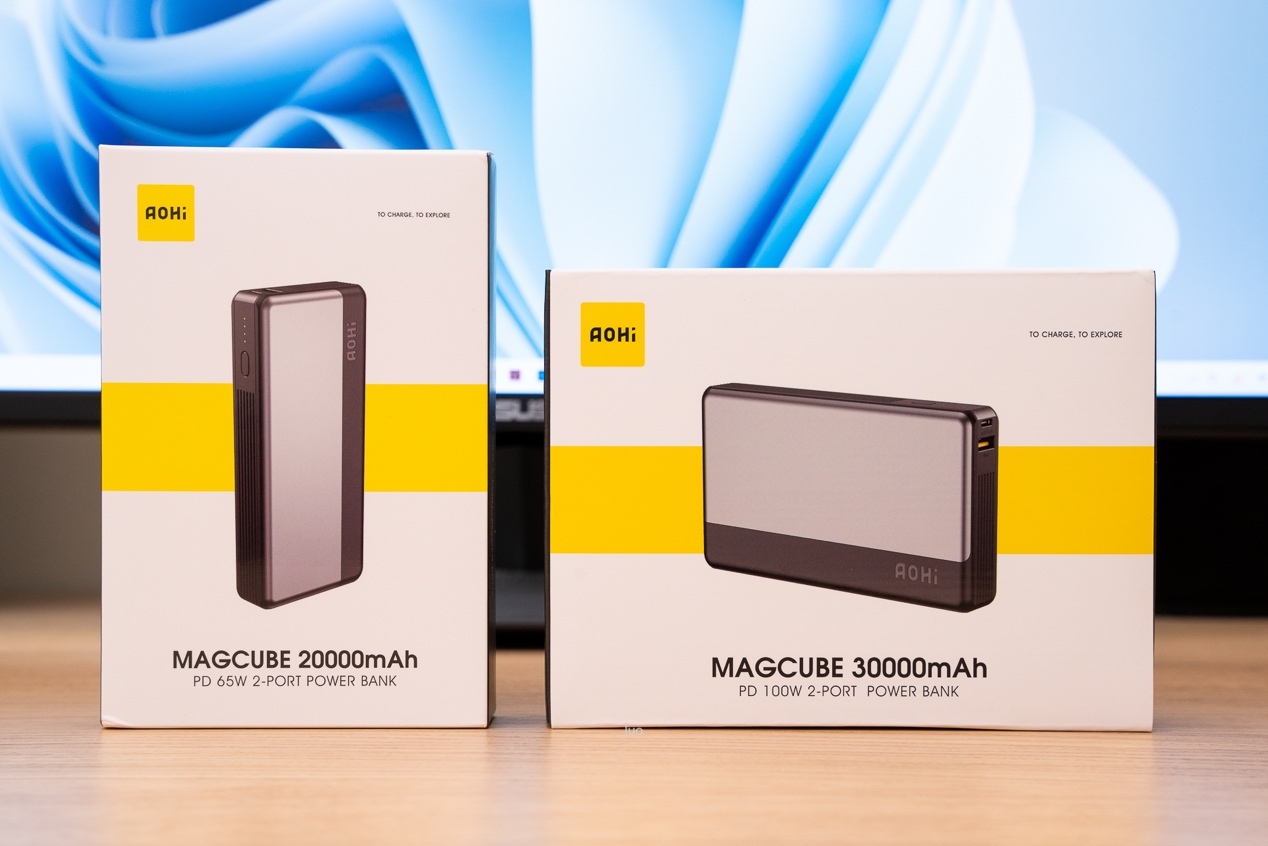 To cope with various charging scenarios when going out, AoHi Magcube P30 & P20 mobile power ...