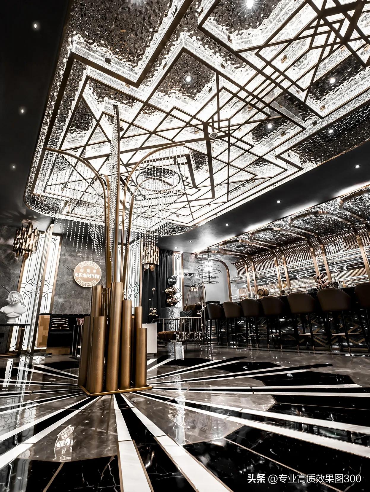 High-end luxury KTV design renderings Luxurious, modern, elegant, high ...