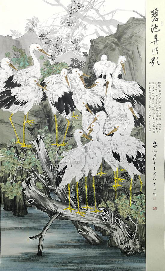 Painter Wang Libo——The composition of the works is novel, and the brush ...