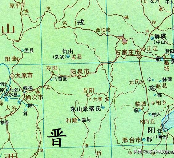 Through the map, understand the historical changes of Yangquan City ...
