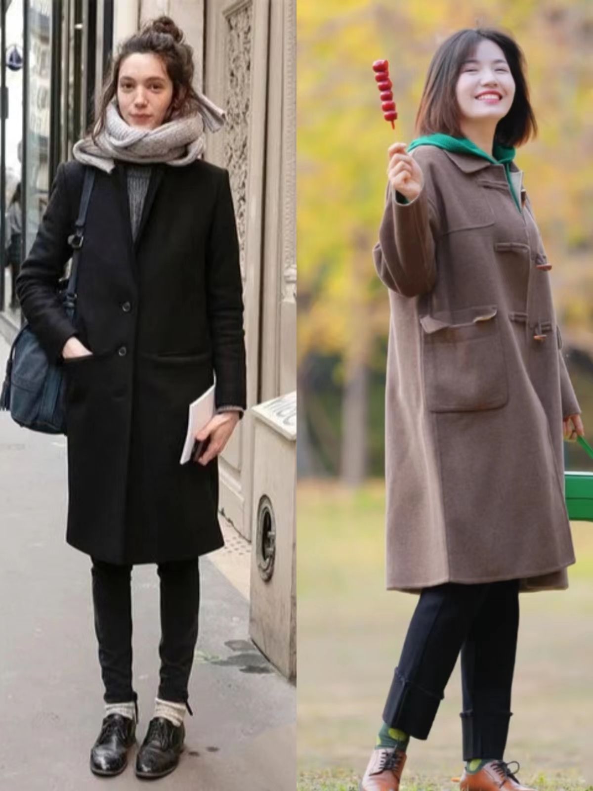 Showing ankles is out of date, and it is popular to wear them like this ...