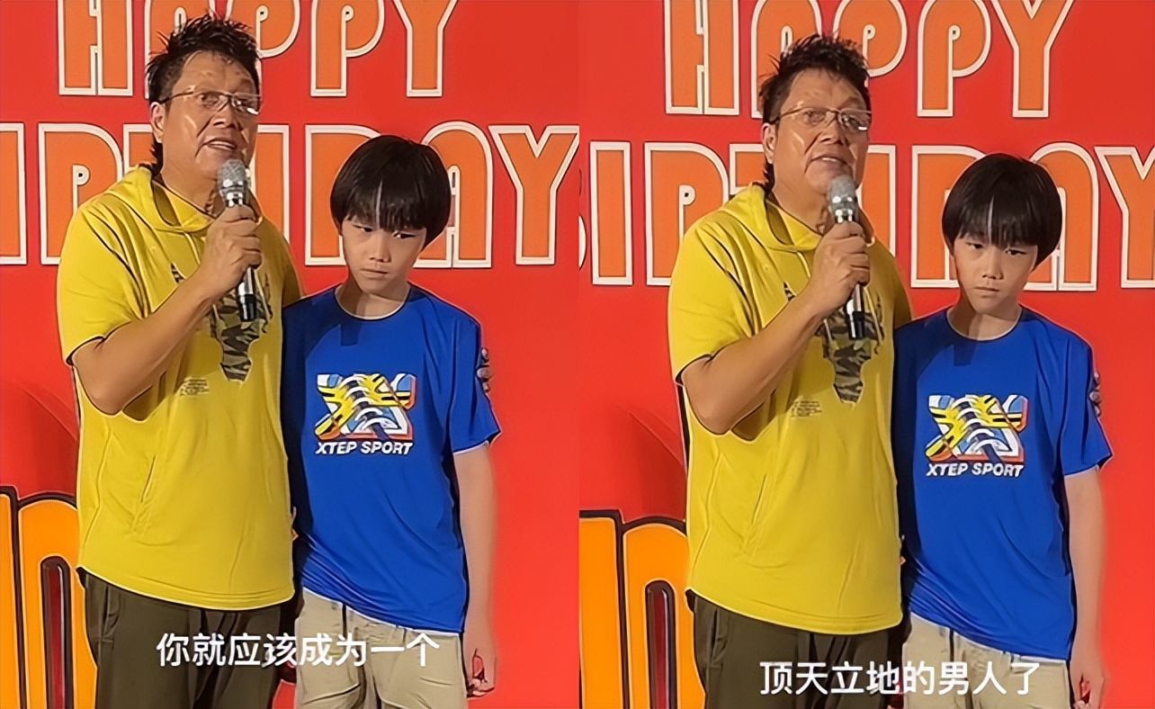 CCTV Wang Weinian celebrated his grandson's birthday, hugged his ...