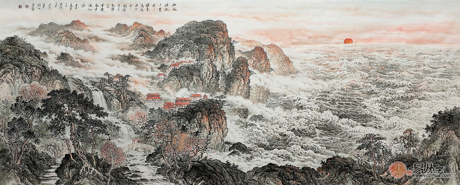 Taste the masterpieces of Ye Dayin's landscape paintings and feel the ...